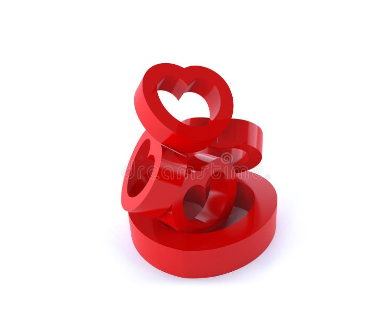 Heart shapes stock illustration. Illustration of blossom - 49932001