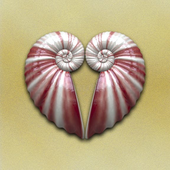 Heart shell stock illustration. Illustration of seashell - 11953998