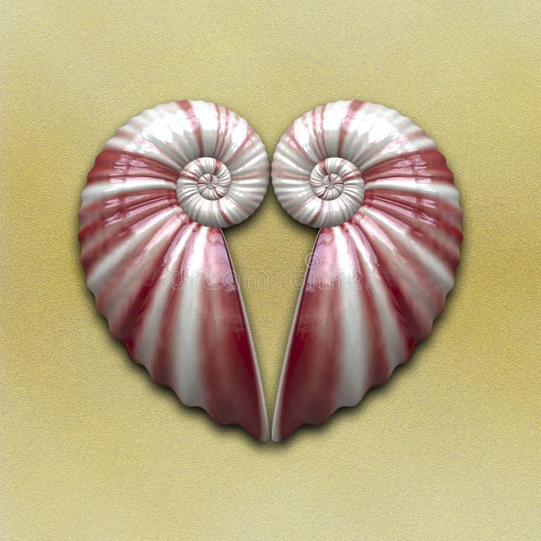 Heart shell stock illustration. Illustration of seashell - 11953998