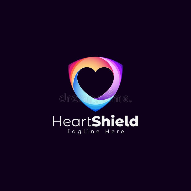 Heart Shield - Heart Protection Logo Stock Vector - Illustration of cardiology, protection ...