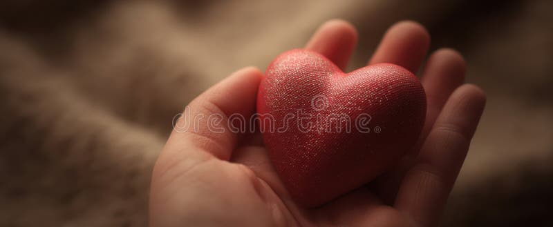 The Heart Shining in a Hand, Symbolizing Love and Tenderness.AI ...
