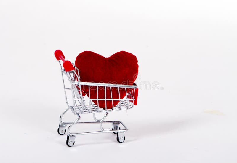 Heart of shopping carts stock image. Image of romance - 83751375