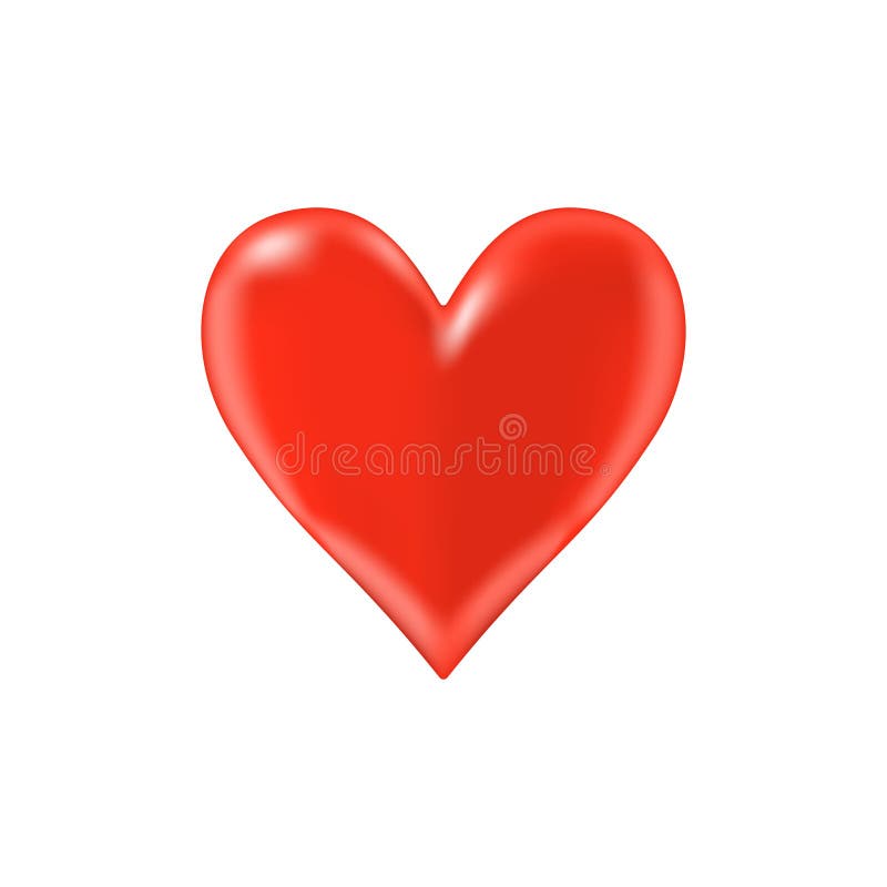 Heart Simple Stylised stock vector. Illustration of symbol - 235413631