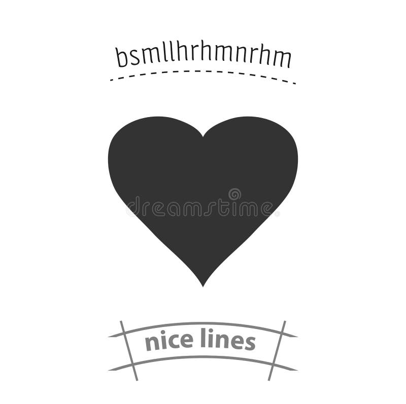 Heart Simple Icon. Heart Isolated Icon Stock Vector - Illustration of ...