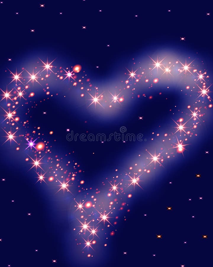 Heart in the sky stock illustration. Illustration of white - 49788987