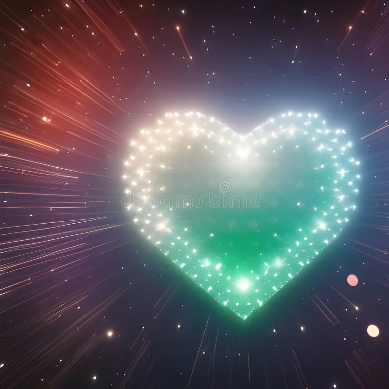 Heart in a sky stock illustration. Illustration of astronomy - 278028016