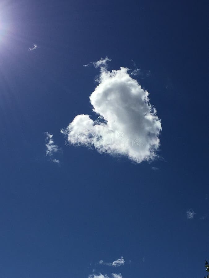 Heart in the sky stock image. Image of sunny, love, world - 188027171