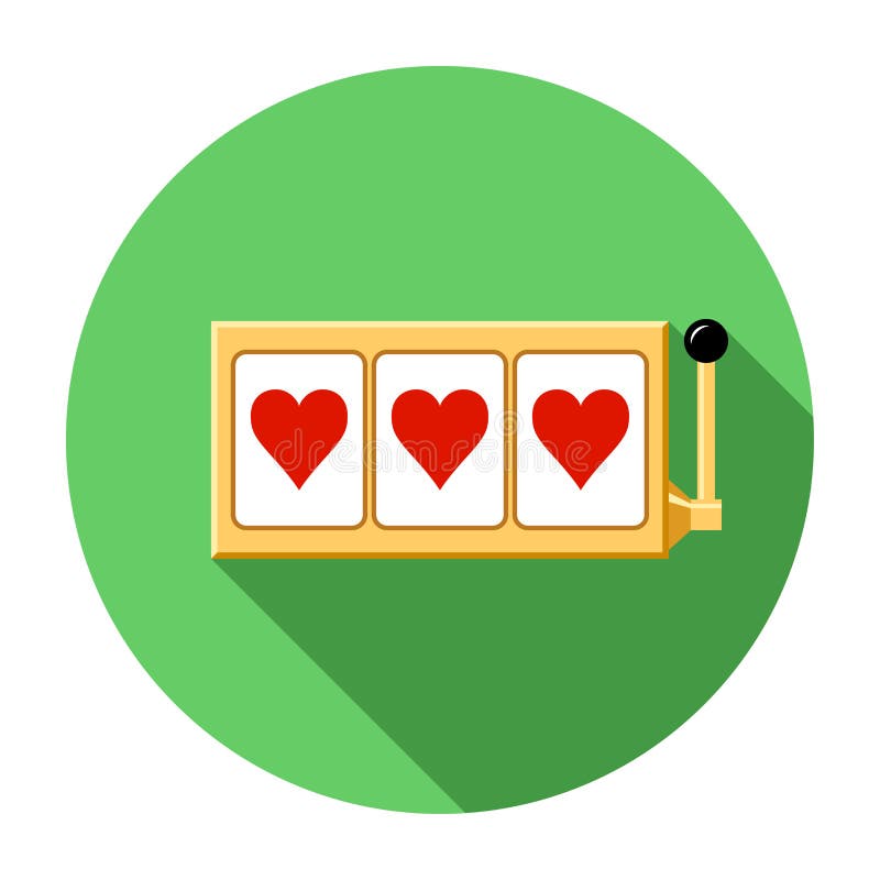 Heart Slot Reels Icon Vector Illustration Stock Vector - Illustration ...
