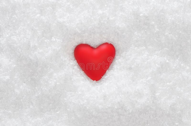 Heart on the snow stock photo. Image of decor, holiday - 28554534