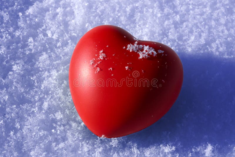 Heart on snow stock photo. Image of romance, celebration - 28804452