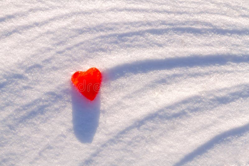 Heart in Snow stock image. Image of winter, ground, sunset - 37759571