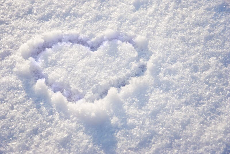 Snow heart stock image. Image of frozen, winter, arctic - 23049141