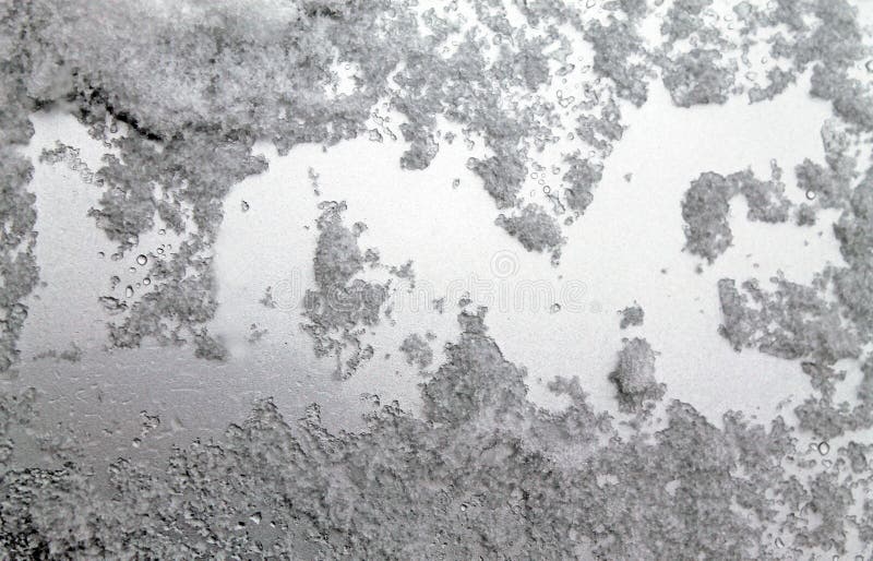 Heart of Snow on the Glass. Sleet on Glass Stock Photo - Image of snow ...