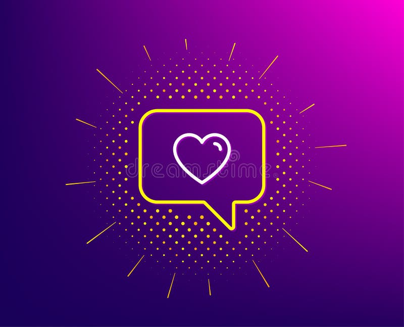 Heart in Speech Bubble Icon. Love Symbol. Vector Stock Vector ...