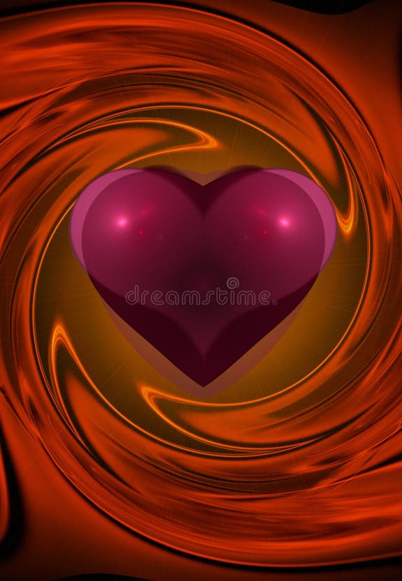 Heart spin stock illustration. Illustration of artistic - 6279094