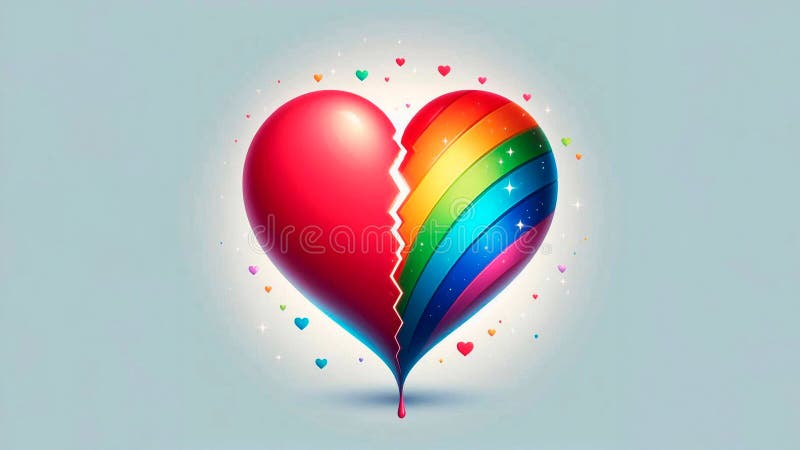 Heart Split Stock Illustrations – 2,343 Heart Split Stock Illustrations ...