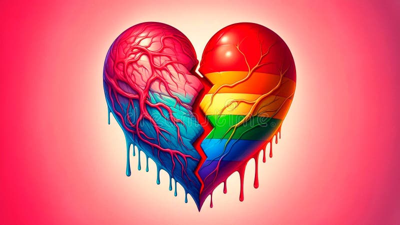 Heart Split Stock Illustrations – 2,343 Heart Split Stock Illustrations ...