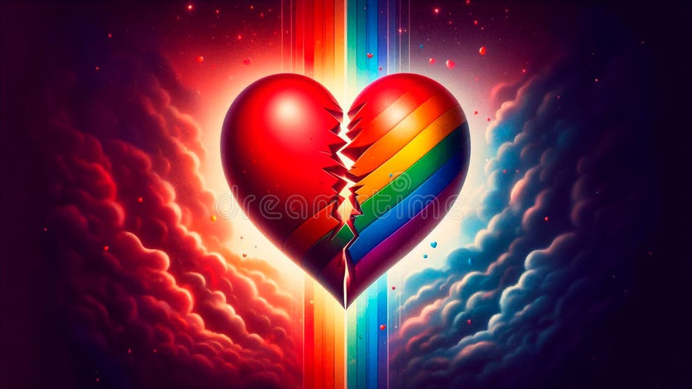 Heart Split Stock Illustrations – 2,343 Heart Split Stock Illustrations ...