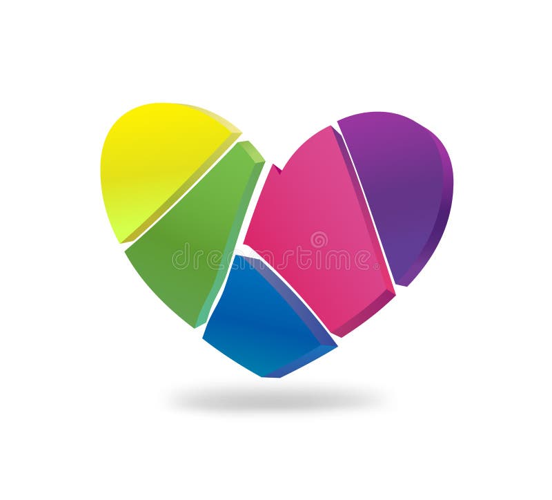 Heart Split Stock Illustrations – 1,851 Heart Split Stock Illustrations ...