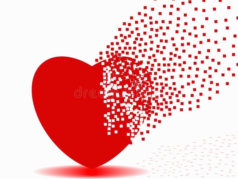 Heart from square stock vector. Illustration of square - 23173883