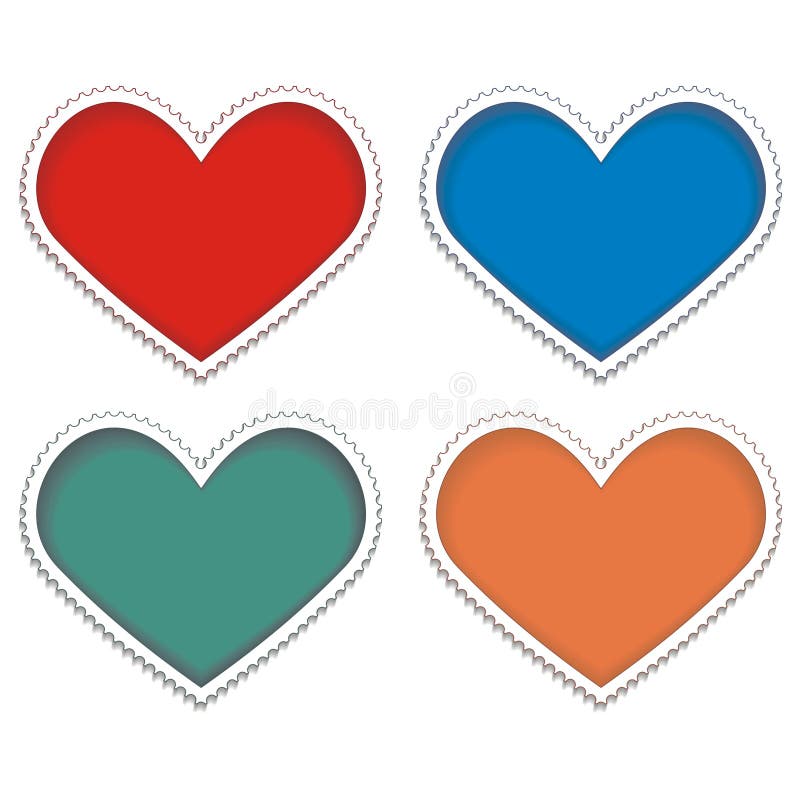 Heart-stamp stock illustration. Illustration of green - 23034668