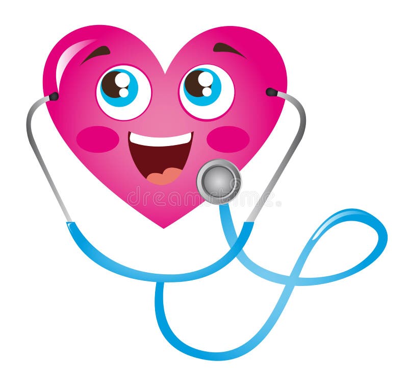 Heart and stethoscope stock vector. Illustration of health - 22742854