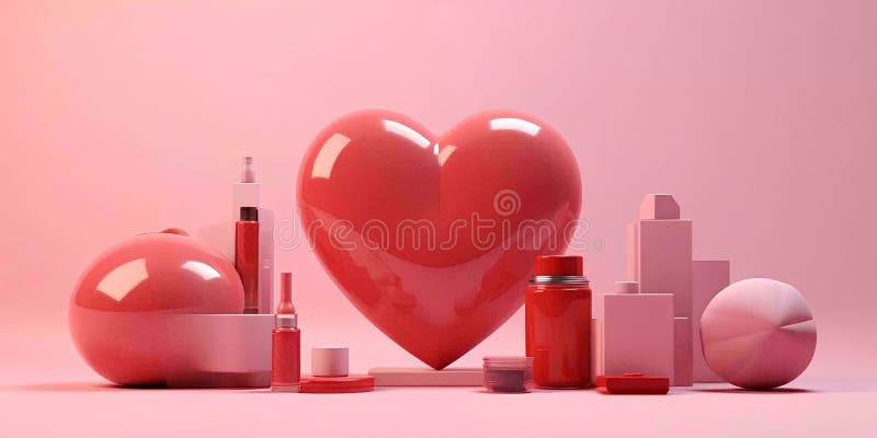 Heart and a Heart Heart and a Stethoscope Heart Stock Illustration ...