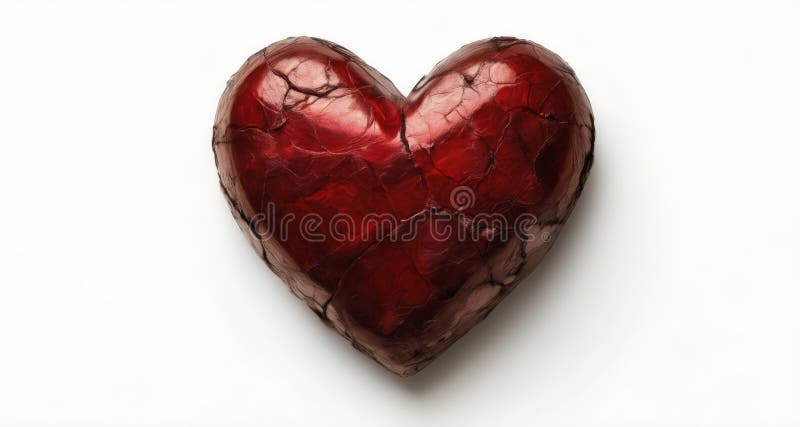 A Heart of Stone, a Symbol of Enduring Love Stock Illustration ...
