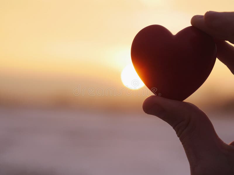 Heart sunset love stock photo. Image of valentine, shape - 45019492
