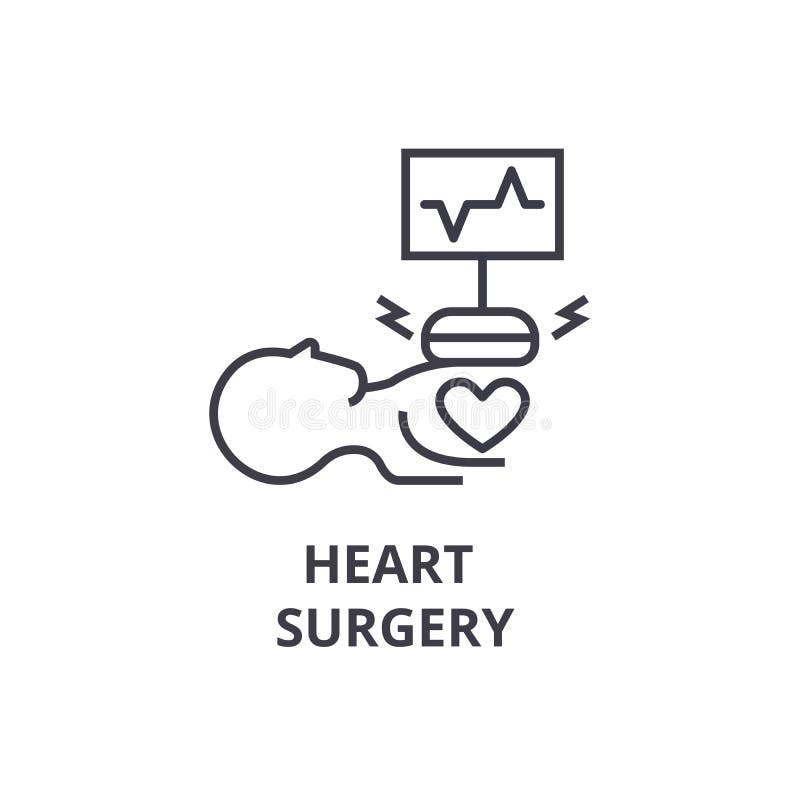 Cardiology Medicine And Cardiac Surgery Symbol Stock Vector ...