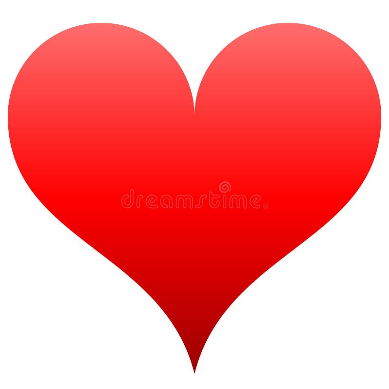 Heart Symbol Icon - Red Gradient, Isolated - Vector Stock Vector ...