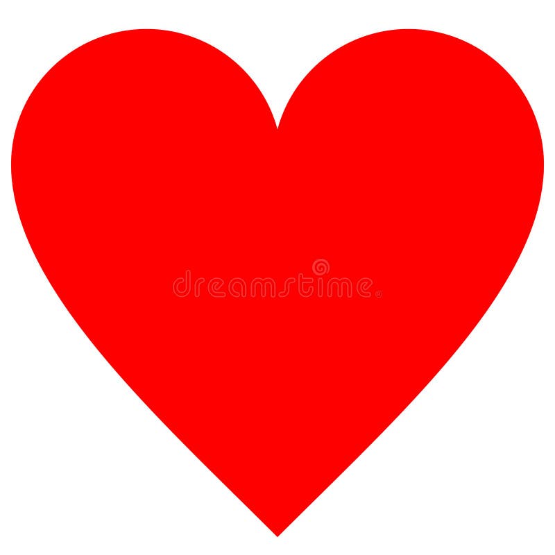 Heart Symbol Icon - Red Outlined Gradient, Isolated - Vector Stock ...