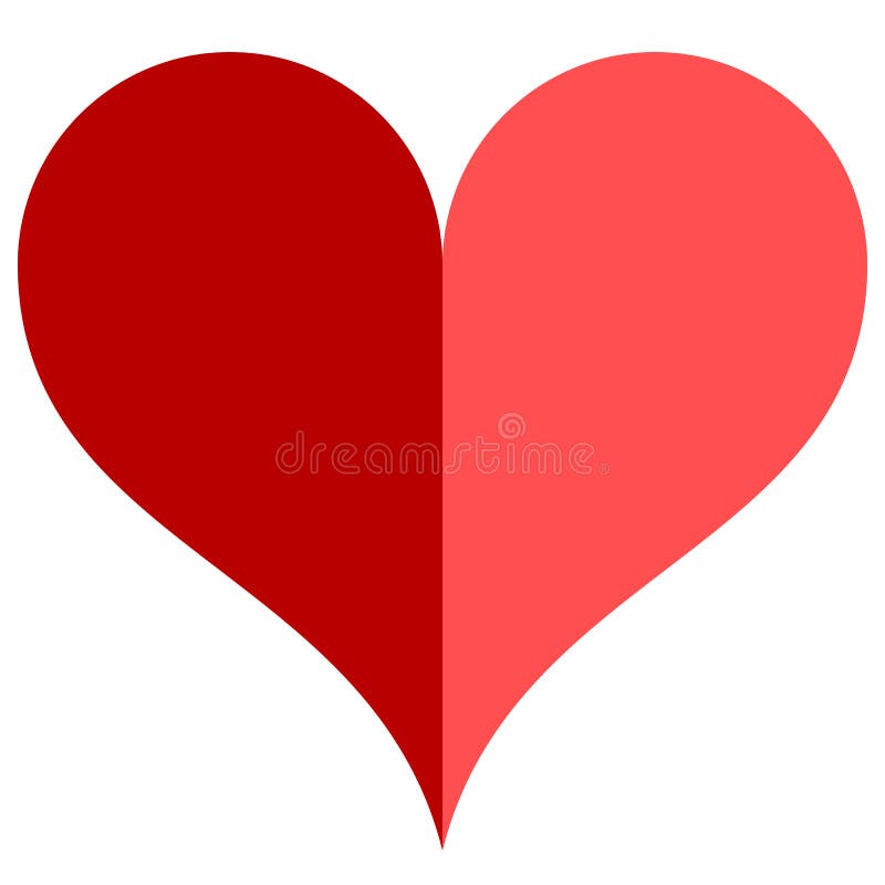 Heart Symbol Icon - Red Simple, Isolated - Vector Stock Vector ...