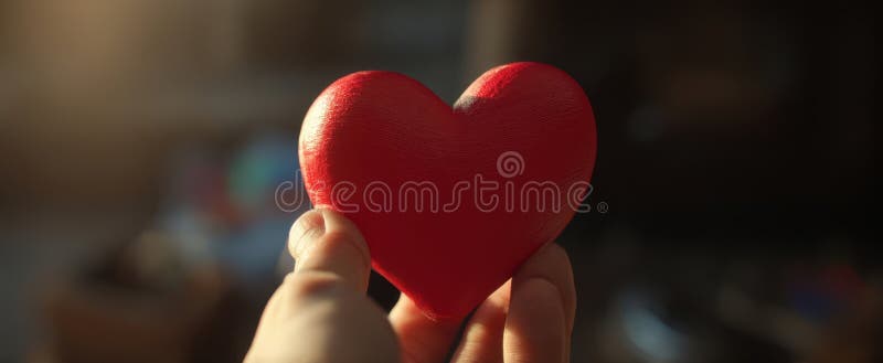 The Heart Symbolizes Love and Connection in a Warm, Comforting Setting ...