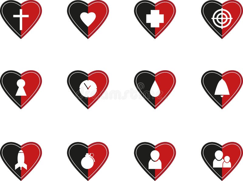 Heart symbols stock vector. Illustration of logo, persona - 57262253