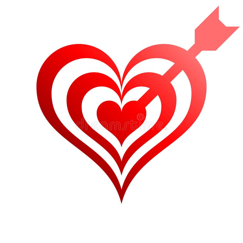 Red Gradient Heart Stock Illustrations – 34,145 Red Gradient Heart ...