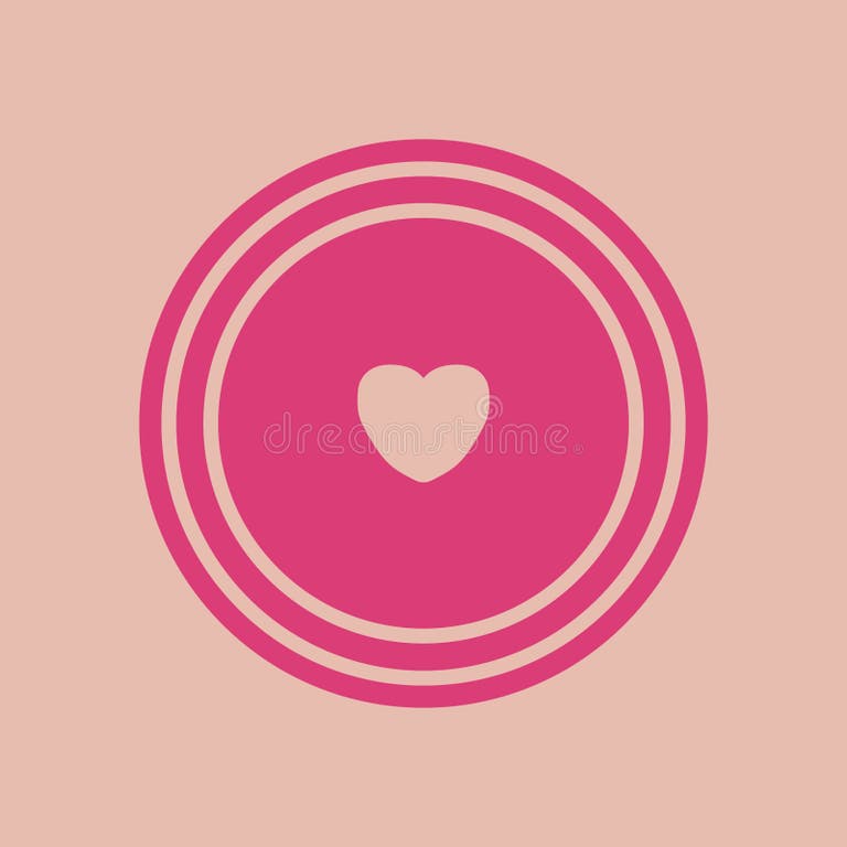 Heart Target. Vector Illustration Decorative Background Design Stock ...