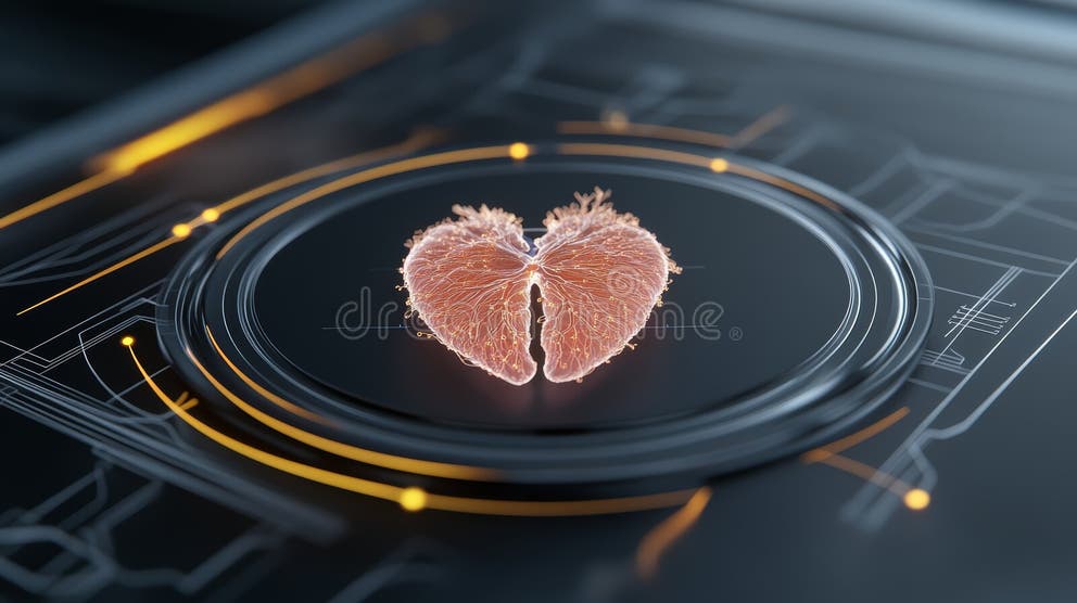 Heart of Technology, a Closeup of Heartshaped Computer Component ...