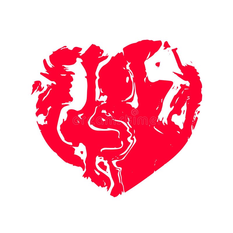 Heart, Texture Stone Marble Fabric. Vector Illustration Stock ...