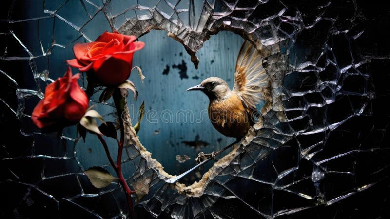 Heart with Thorns, Broken Love Stock Image - Image of thorn, skin ...