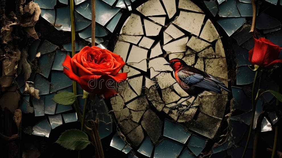 Heart with Thorns, Broken Love Stock Image - Image of psychedelic ...