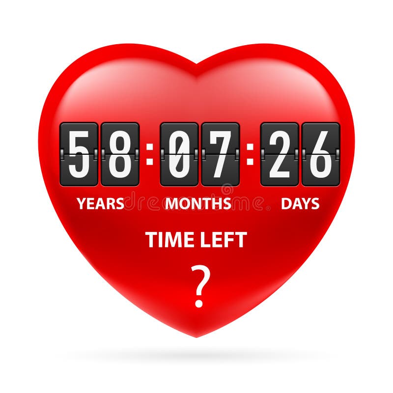 Heart time stock vector. Illustration of month, love - 50146282