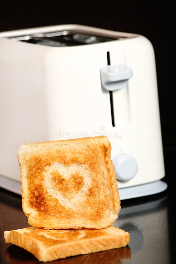 Heart on toast stock photo. Image of cook, crust, crispy - 16076438