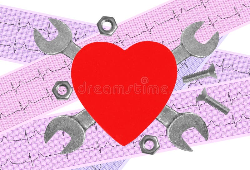 Heart and Tools. Concept: Renovation of Heart Stock Photo - Image of ...