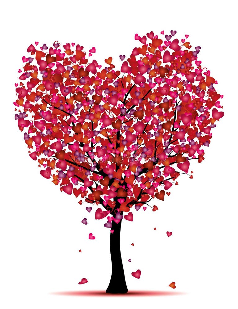 Heart Tree Branch Stock Illustrations – 28,415 Heart Tree Branch Stock ...