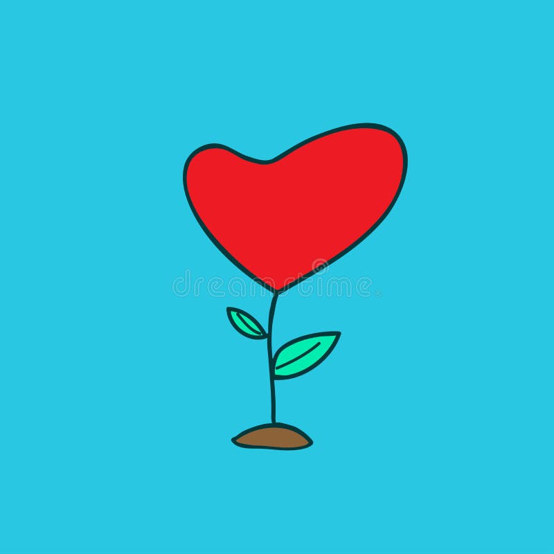 Heart tree abstract stock vector. Illustration of branch - 78293236