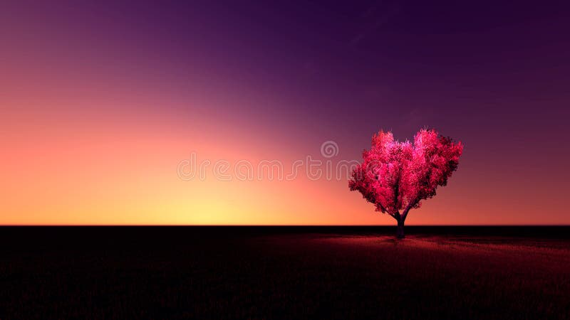 Heart tree stock illustration. Illustration of beautiful - 46569822