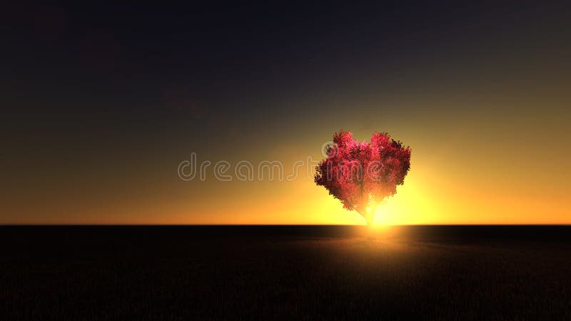 Heart tree stock illustration. Illustration of heart - 46569911