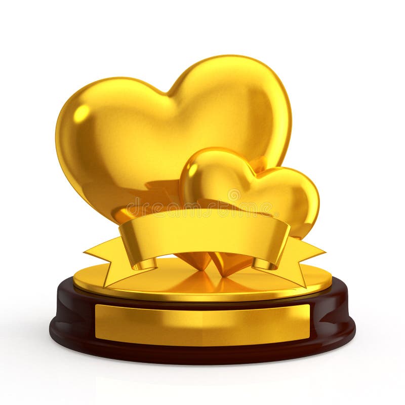 Heart trophy stock illustration. Illustration of rating - 78851142