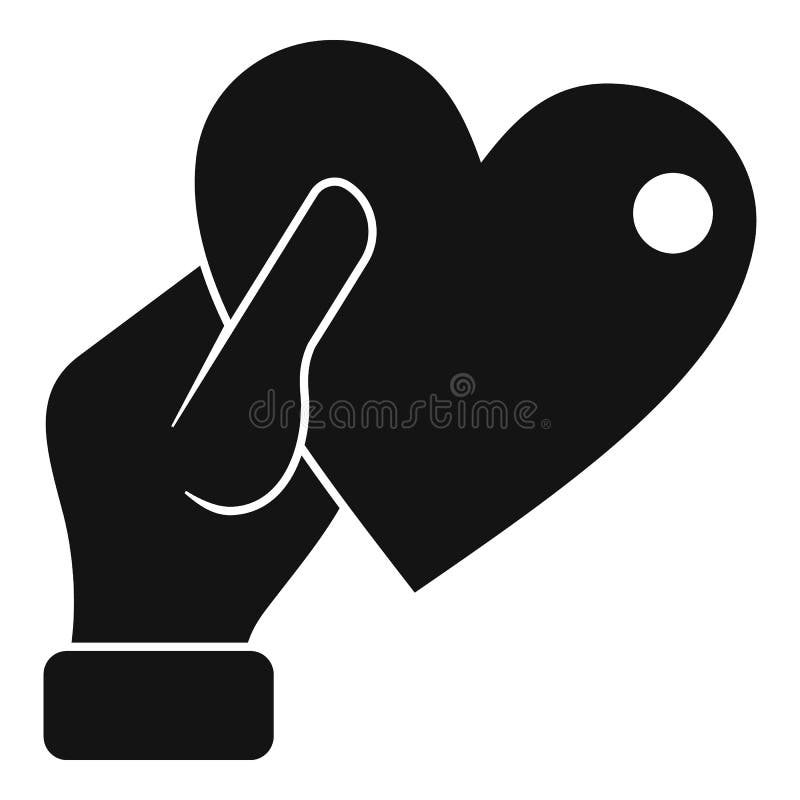 Heart Trust Icon Simple Vector. Love Hand Stock Vector - Illustration ...